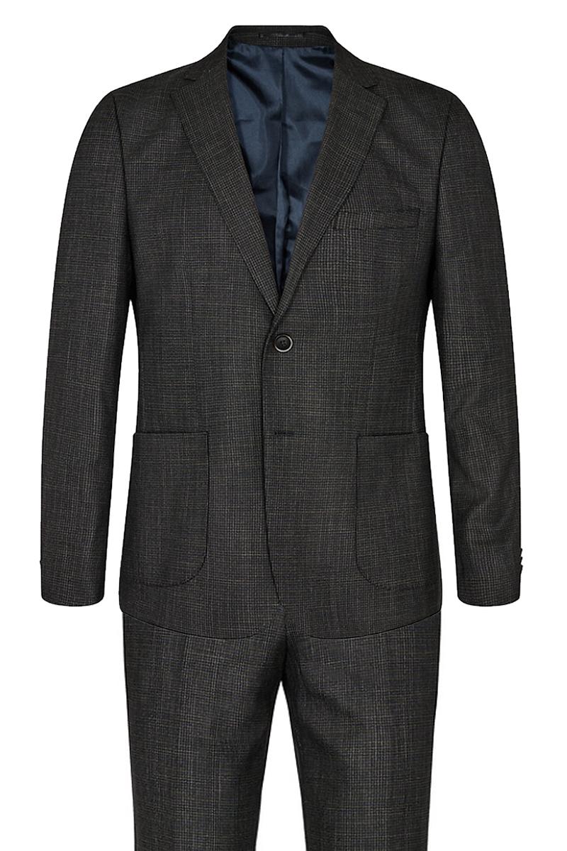 FELIX KOSTYM GRÖN MELANGE - Raoul Herrmode